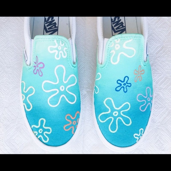 Vans | Shoes | Custom Spongebob Vans | Poshmark